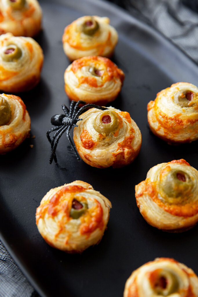 Eyeball Olive Puffs - Best Appetizers